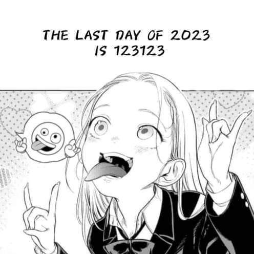 Mono "The last day of 2023 is 123123" /, 1girl, ahegao, bowtie, face ...