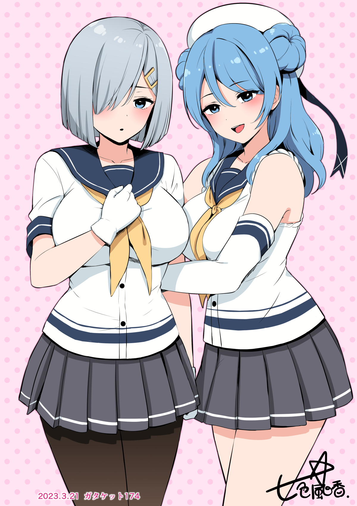 Hamakaze & Urakaze (Nanashiki Fuuka) [KanColle] : r/Joshi_Kosei