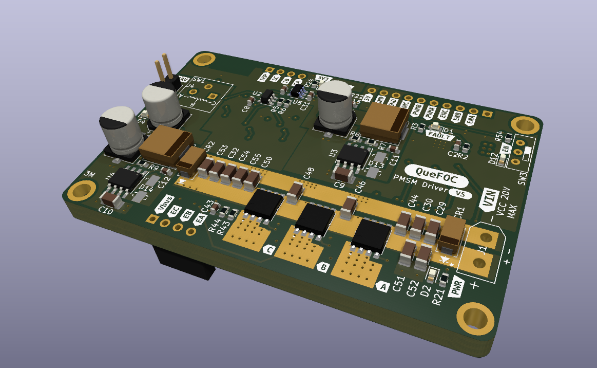 GitHub - Zen-and-the-Art-of-Balanced-Bike/QueFOC: 无刷电机驱动 FOC for BLDC motor, code and pcb project