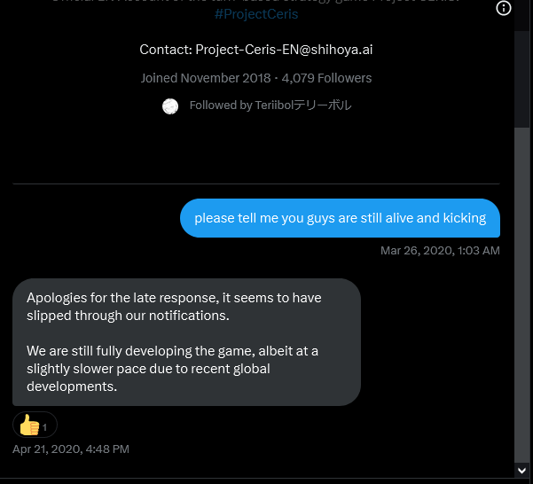 UPDATE: I used to work for ShiHoYa on Project CERIS. They're ...