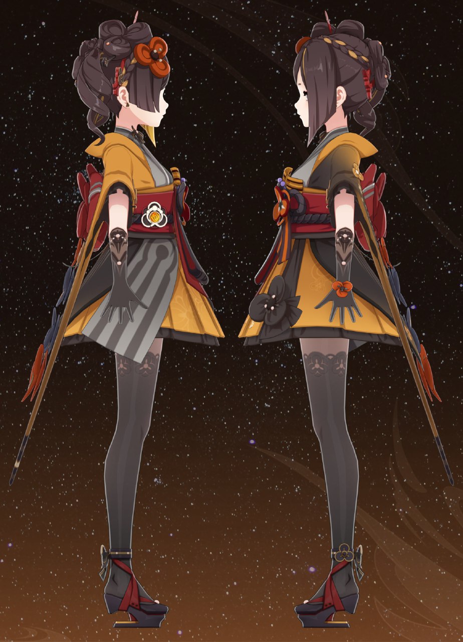 Chiori model sideview via mero : r/Genshin_Impact_Leaks