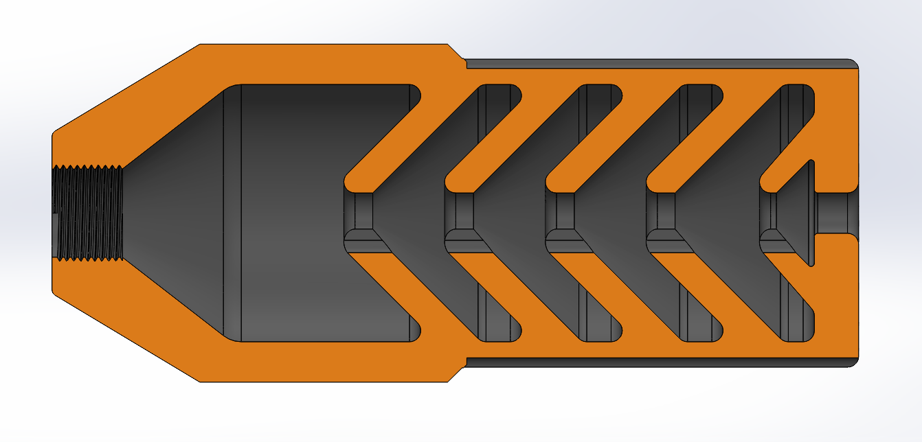 A 3D printable suppressor I’ve been working on for the last few days ...