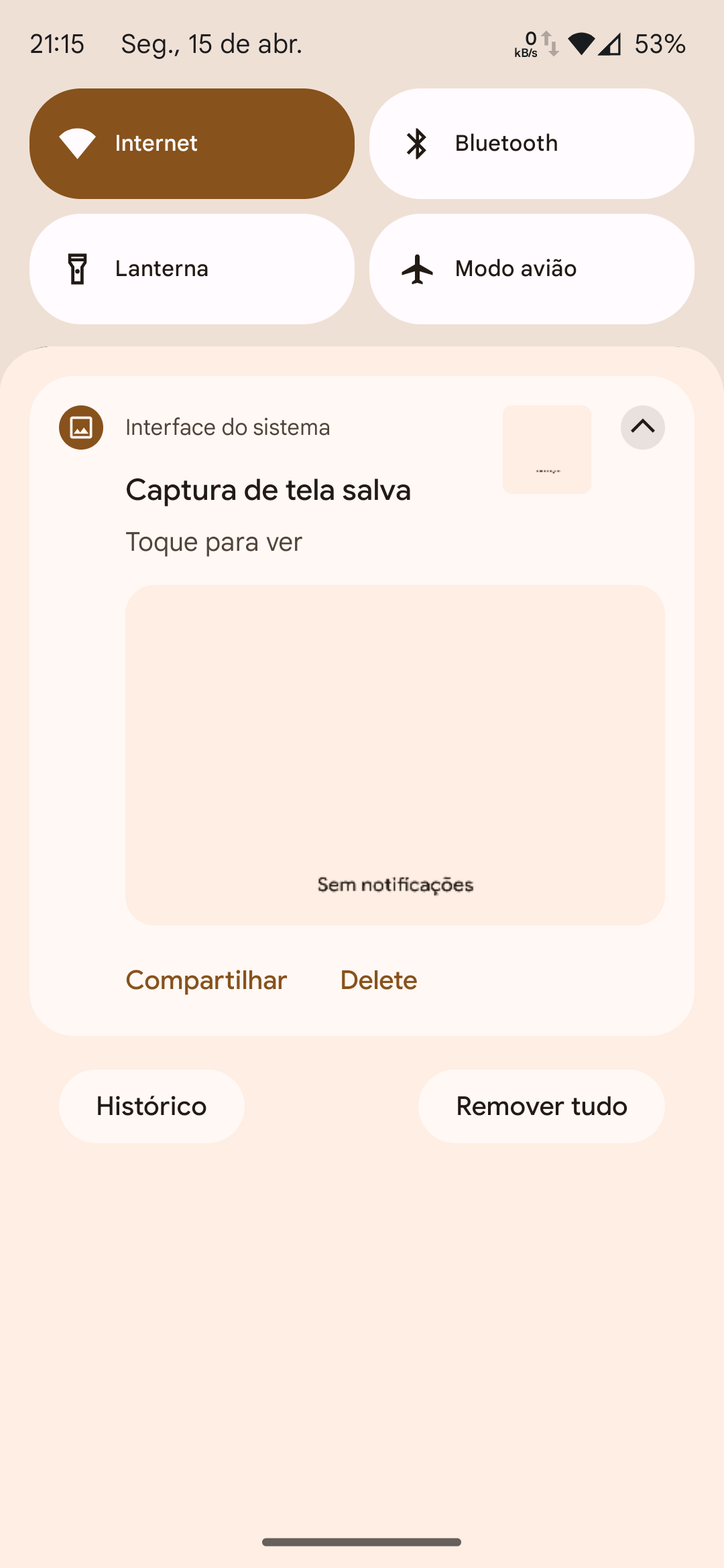 If you accidentally cleared your notifications, you can click on the ...