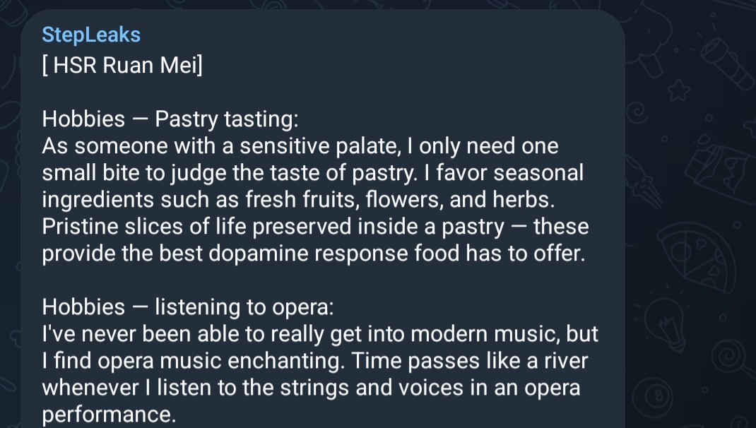 About Ruan Mei via Stepleaker : r/HonkaiStarRail_leaks