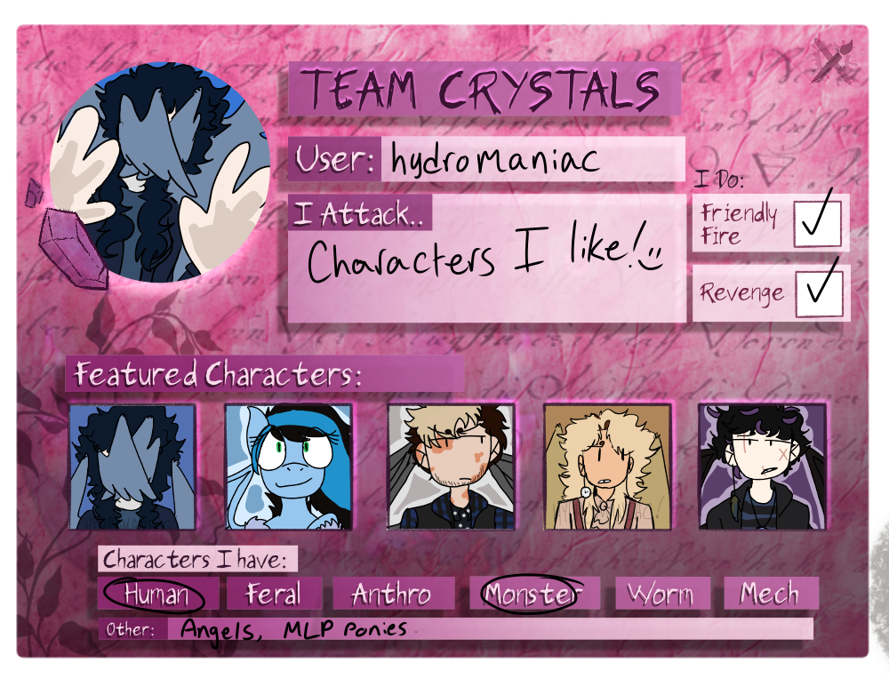 💎Crystals Characters on Toyhouse