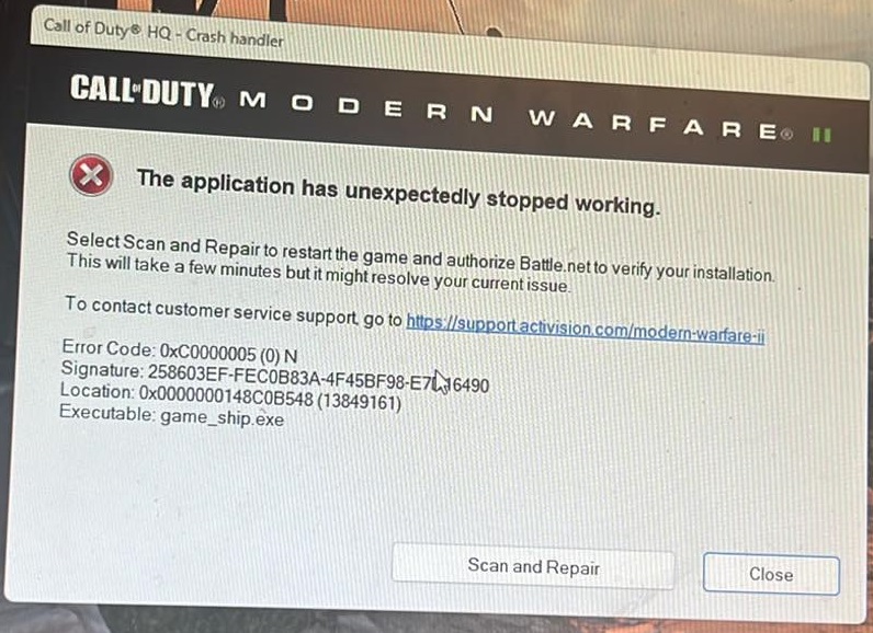 Need help fixing my bros game! it keeps crashing on his new pc. : r/ModernWarfareII