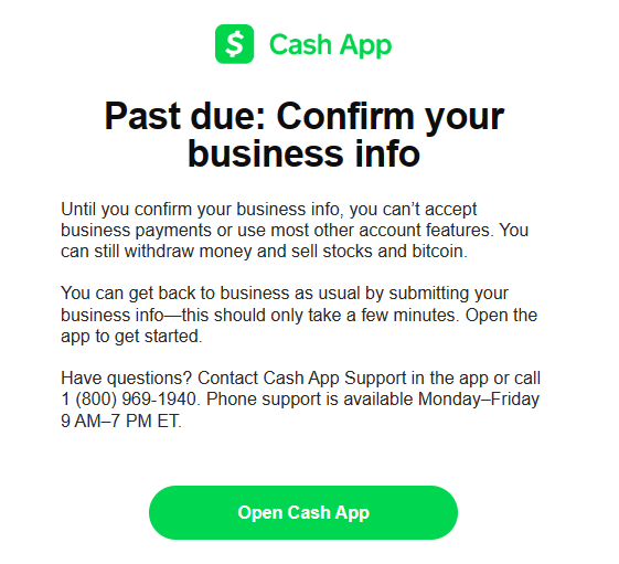 How to = CashApp: Confirm your business info : r/CashApp