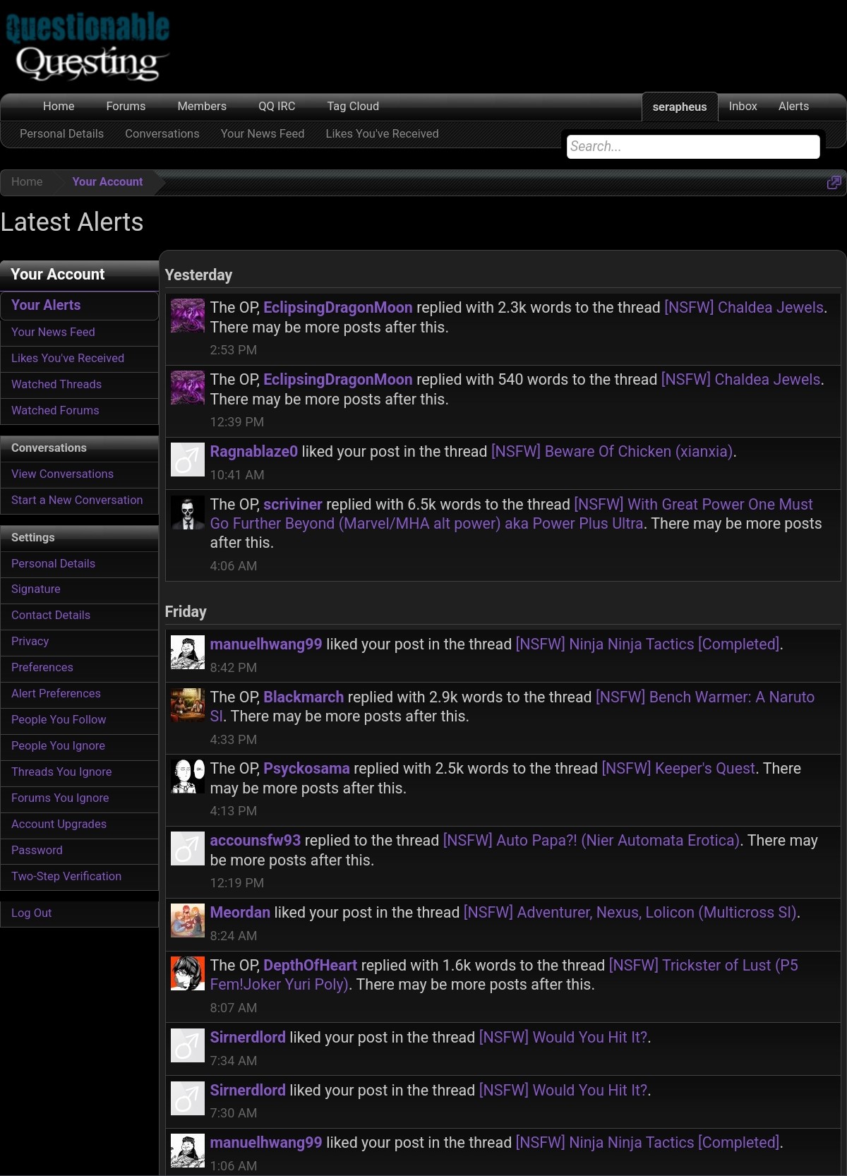 Soliciting style requests | Page 3 | Questionable Questing