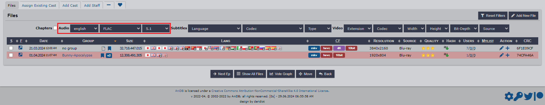 GitHub - TheFirstSeeker/AniDB-File-Filter