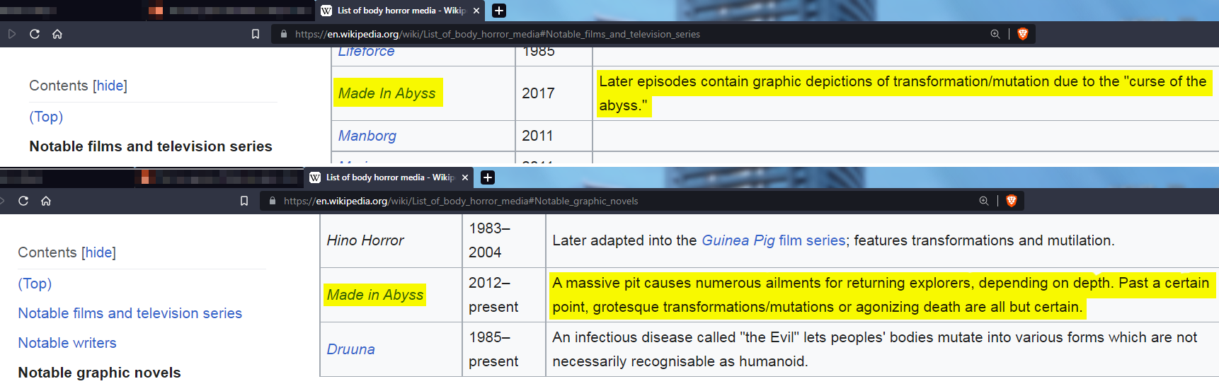 The true genre of Made in abyss : r/MadeInAbyss