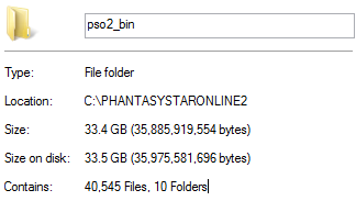 [Question] Size of pso2_bin folder : r/PSO2