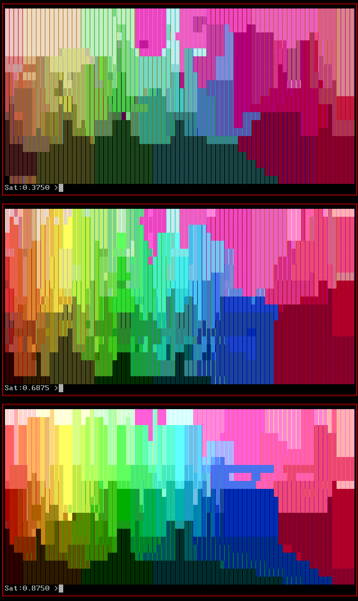 Creating ANSI / ASCII (text art) drawing program's color picker ...