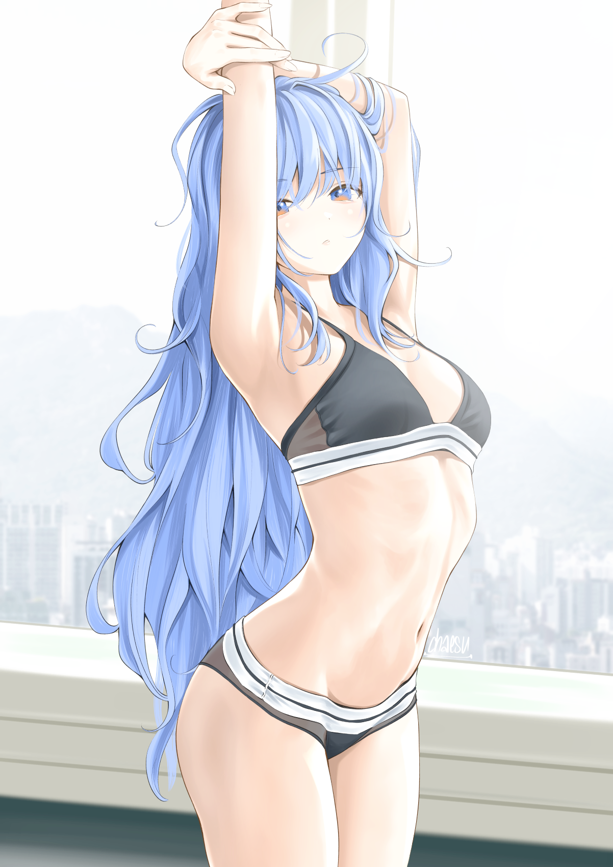 Minah's Morning Stretch (Chaesu) [Artist's OC] : r/pantsu