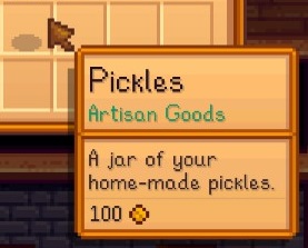 Generic pickles bug :: Stardew Valley Bug Reports